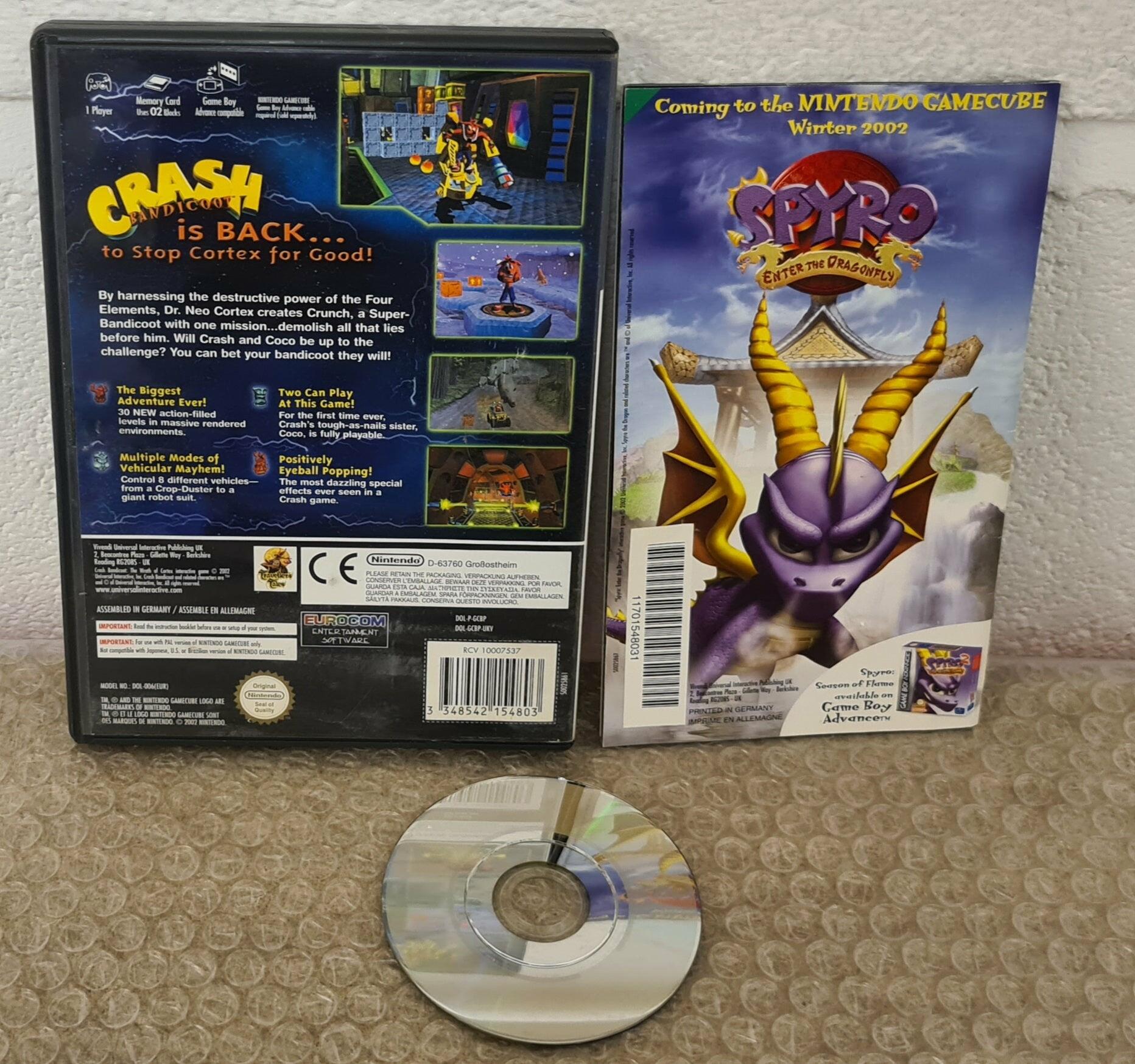 Crash Bandicoot The Wrath of Cortex Nintendo GameCube Game
