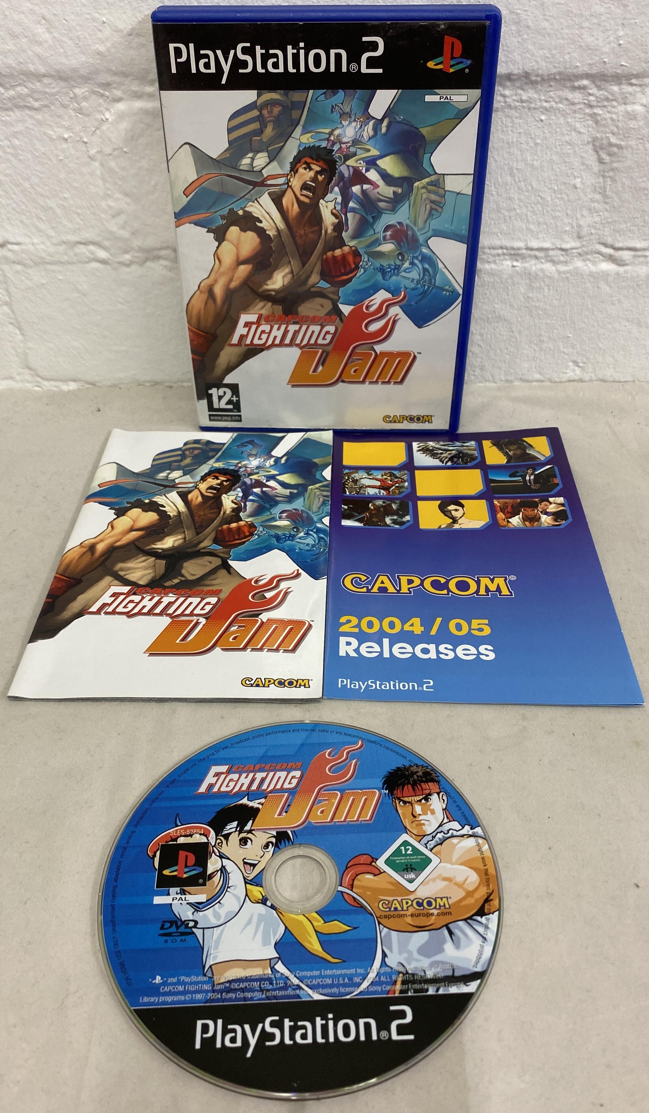 Capcom Fighting Jam PS2 (PAL) Complete VGC, Manual + Bonus Capcom ...