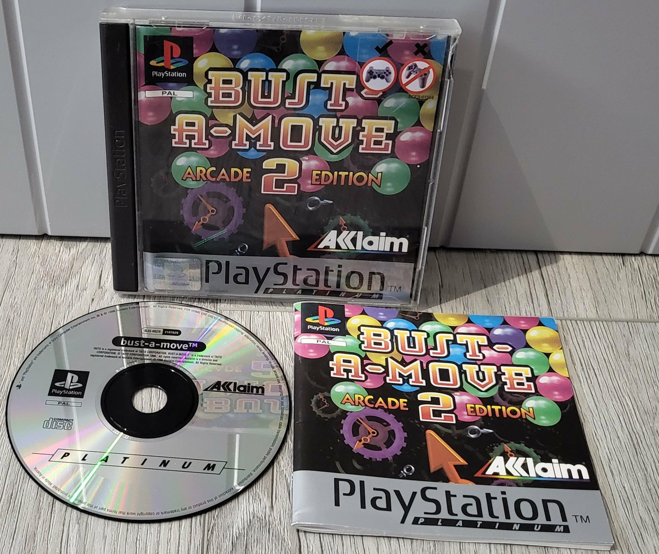 Bust-A-Move 2 Arcade Edition Platinum Sony Playstation 1 (PS1) Game