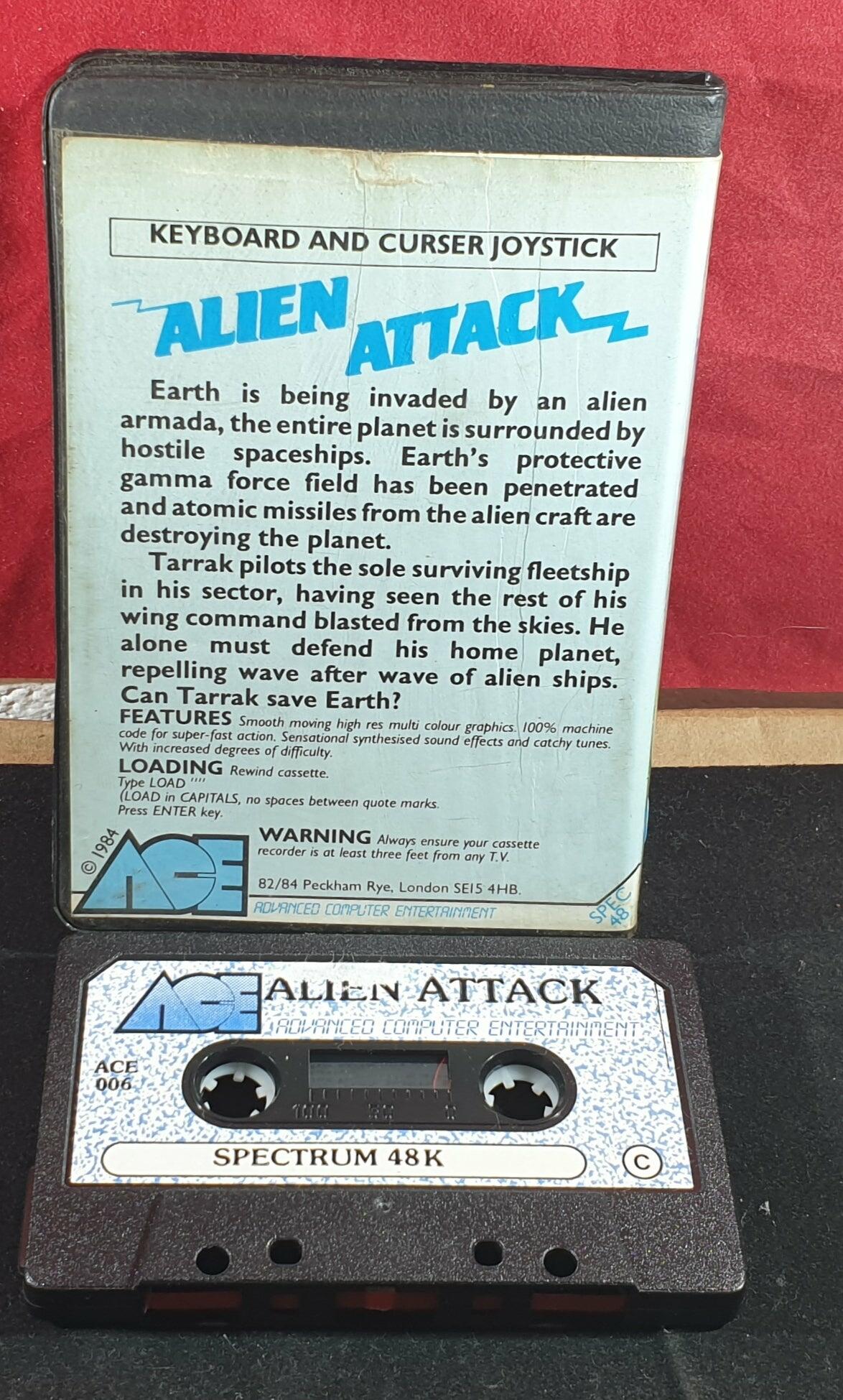 Alien Attack ZX Spectrum RARE Game