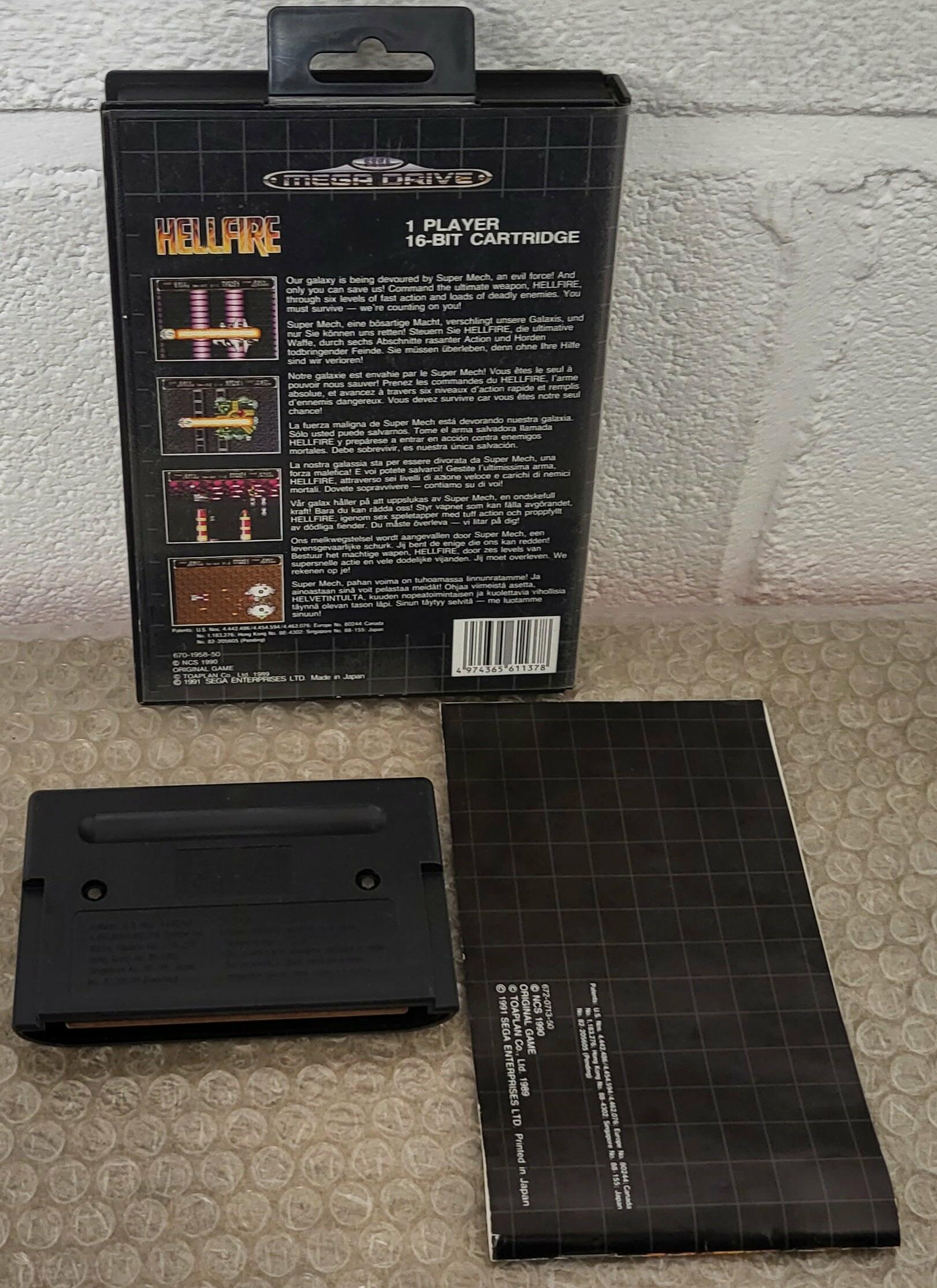 Hellfire Sega Mega Drive Game