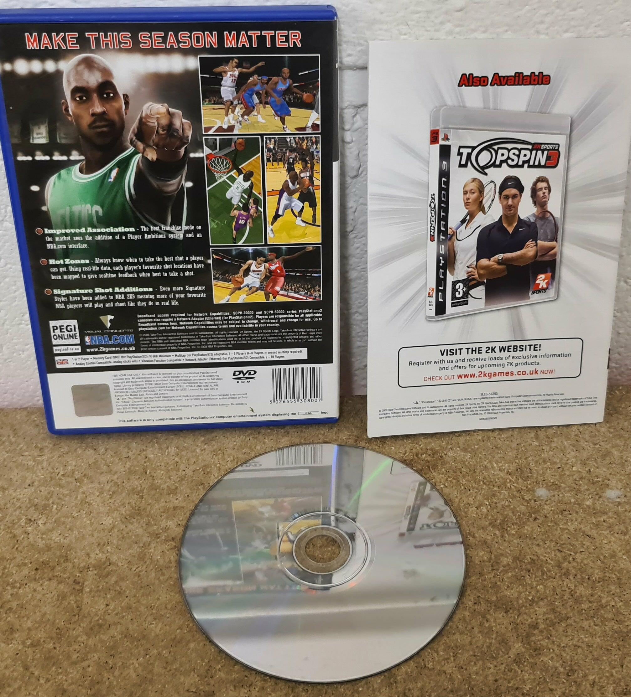 NBA 2K9 Sony Playstation 2 (PS2) Game