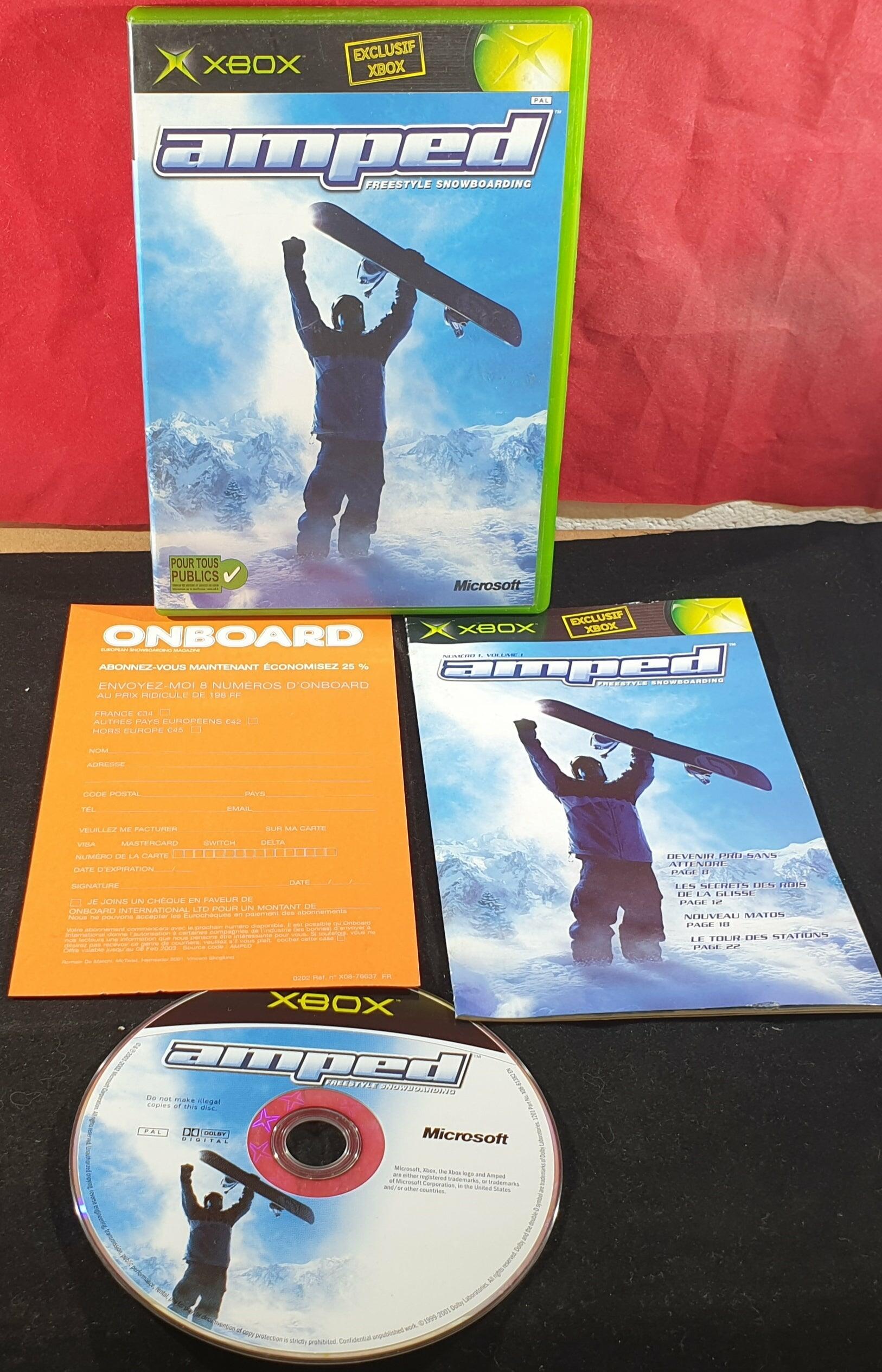 Amped Freestyle Snowboarding Microsoft Xbox Game (French Manual & Inlay)