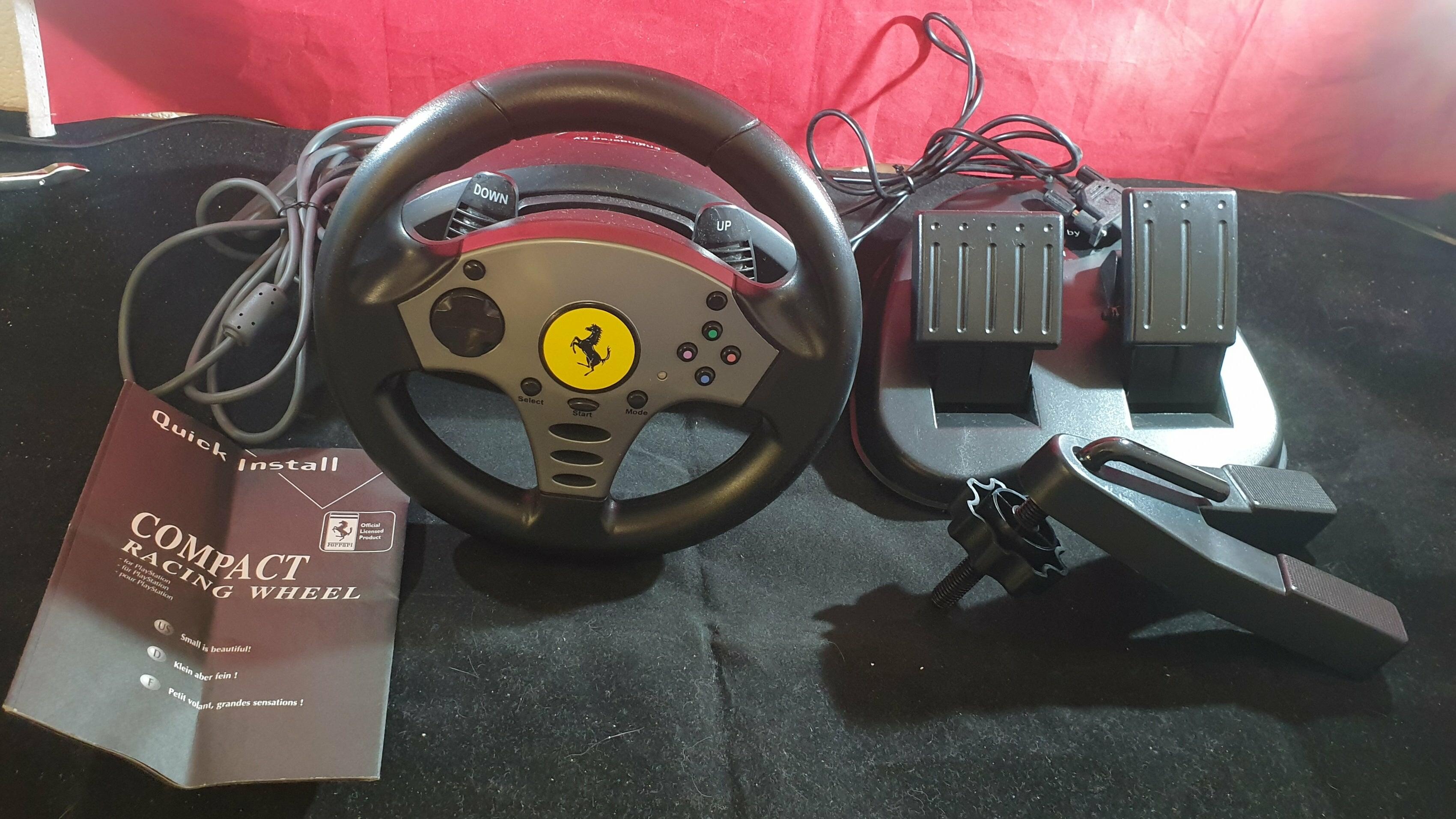 Ferrari Compact Racing Wheel Sony Playstation 2 (PS2) Accessory