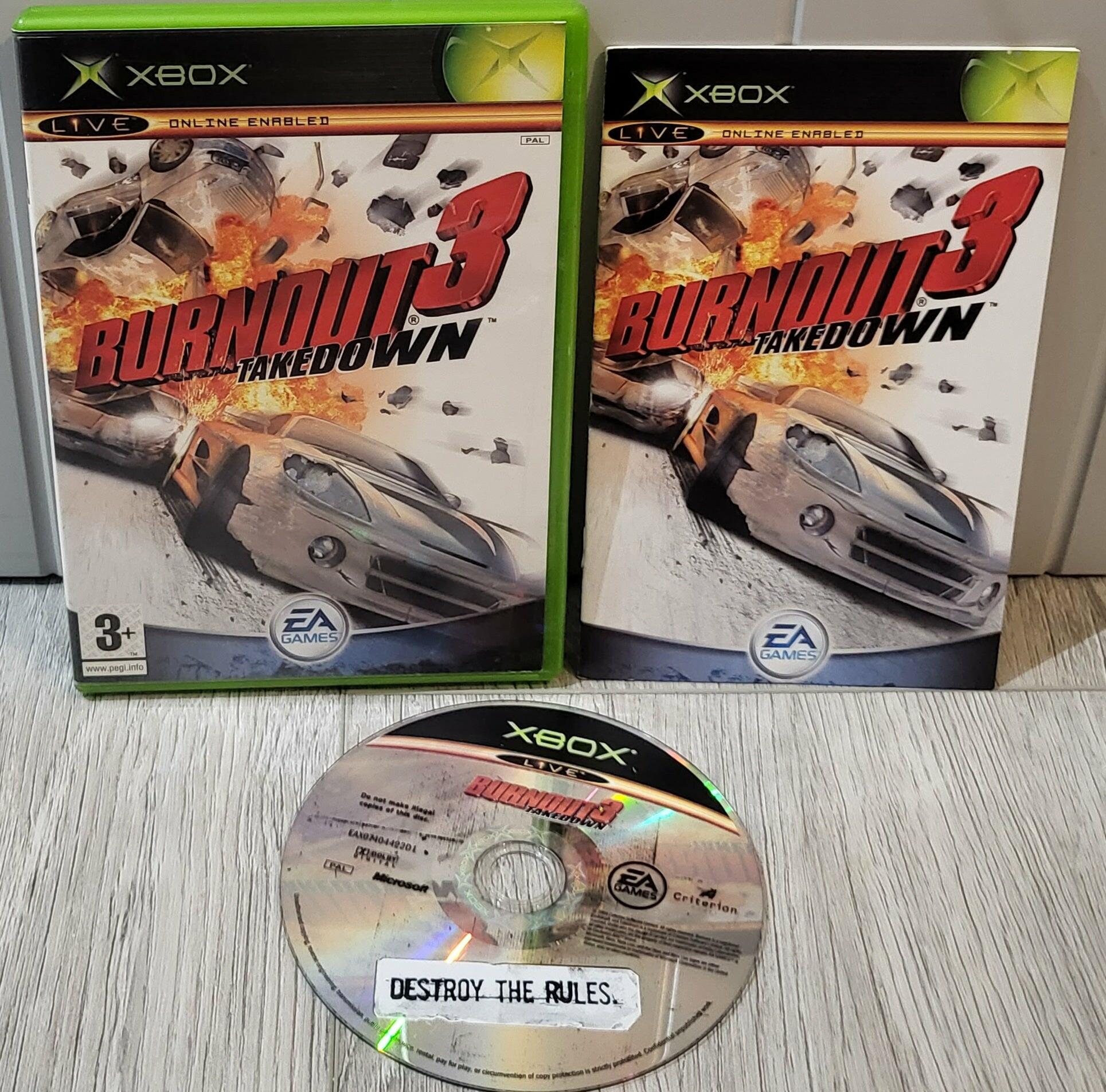 Burnout 3 Takedown Microsoft Xbox Game