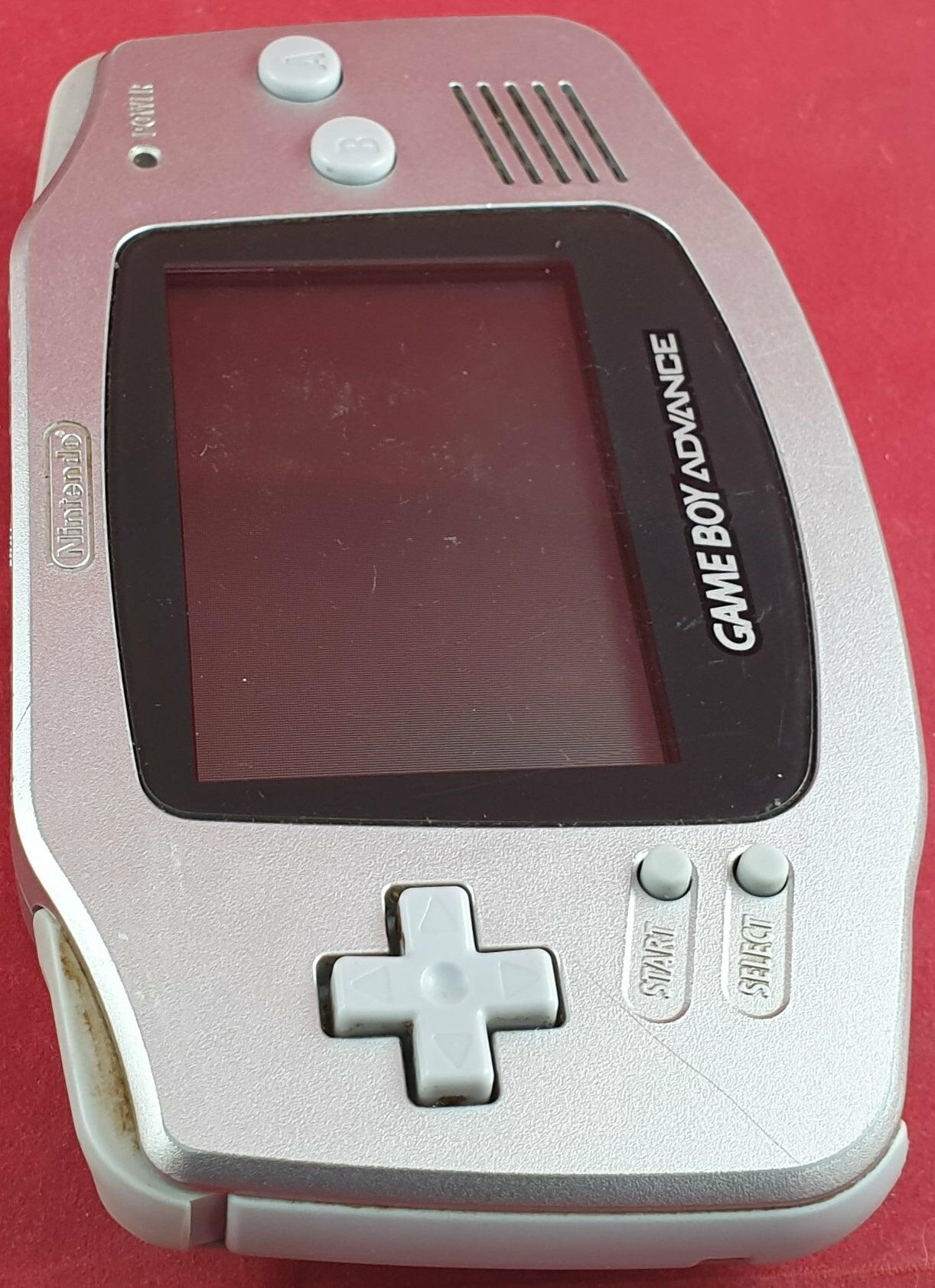 Silver Nintendo Game Boy Advance Console with Carry Case & Mario Kart ...