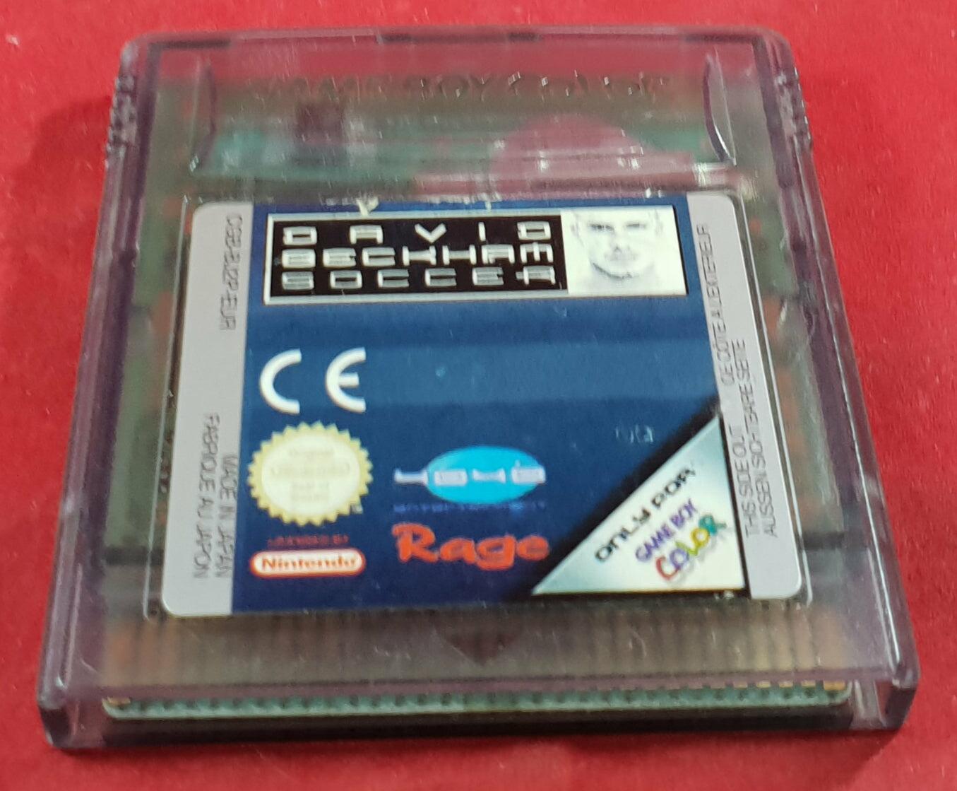 David Beckham Soccer Cartridge Only Nintendo Gameboy Color RARE Game