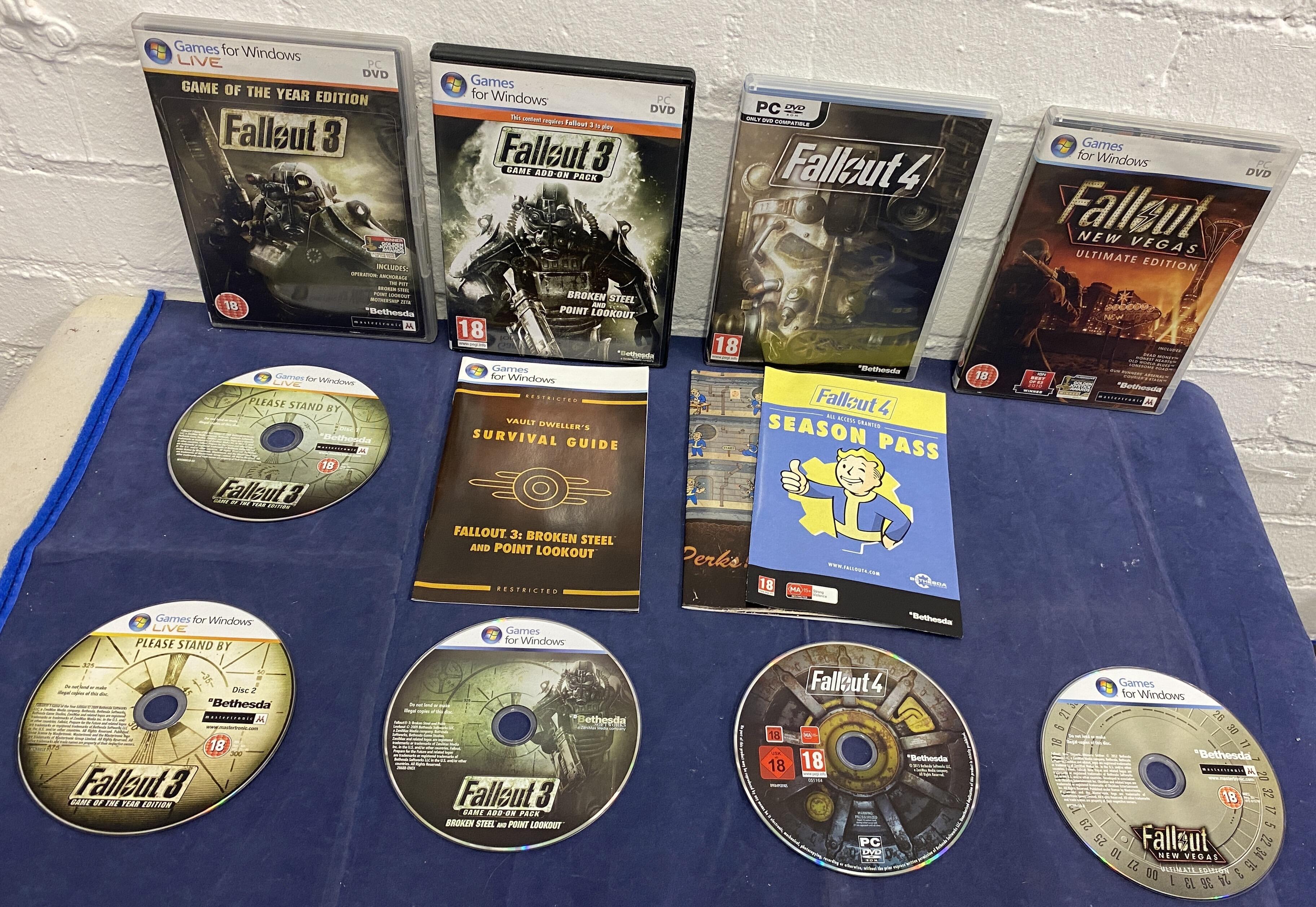 Fallout PC Collection – Fallout 3 GOTY, Add-On Pack, New Vegas Ultimate ...