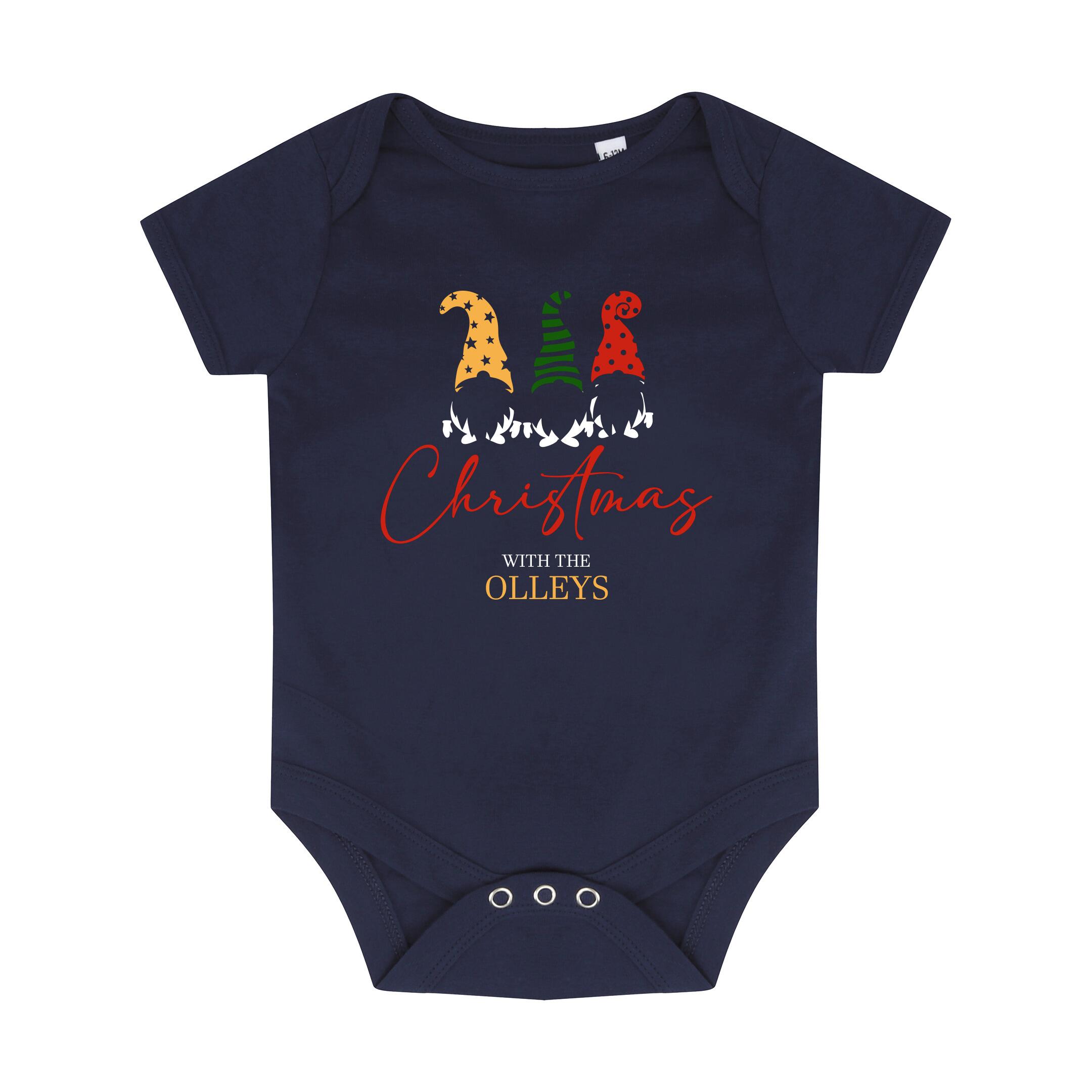 Personalised Christmas Baby Grow – Gonk Design
