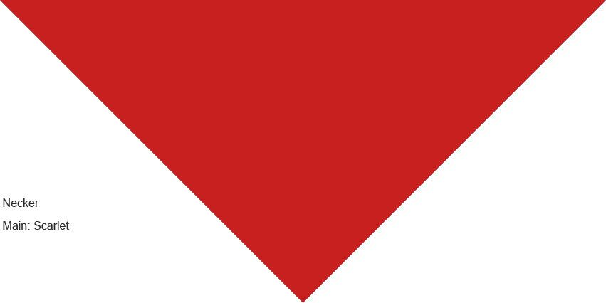 H66: Plain Scarf - Scarlet
