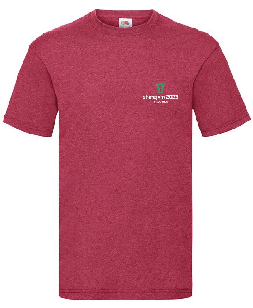 Shirejam 2023 (Shropshire) Heather Red T-Shirt - Youth