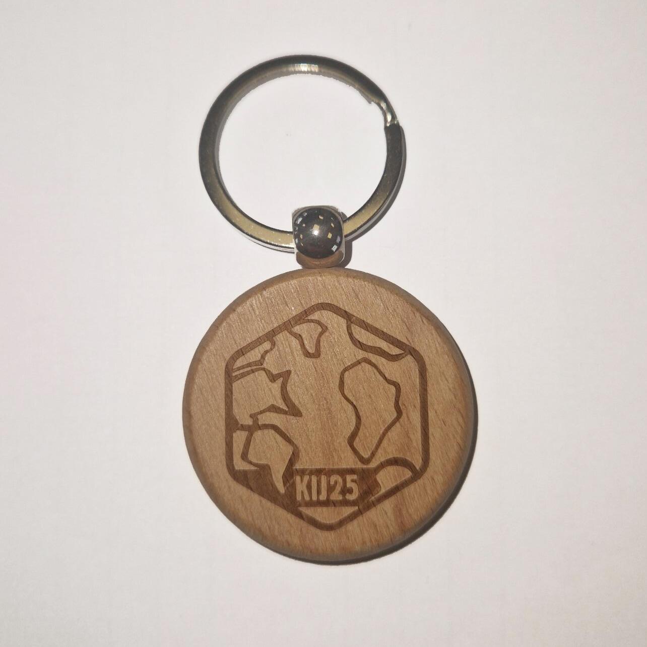 KIJ25 Wooden Keyring