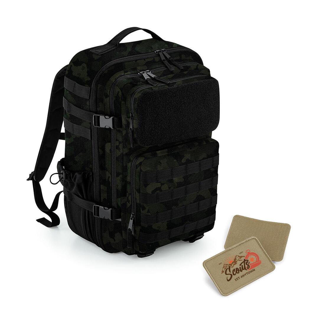 Trailblazer Compass Design 35L Tactical Rucksack & Velcro Patch