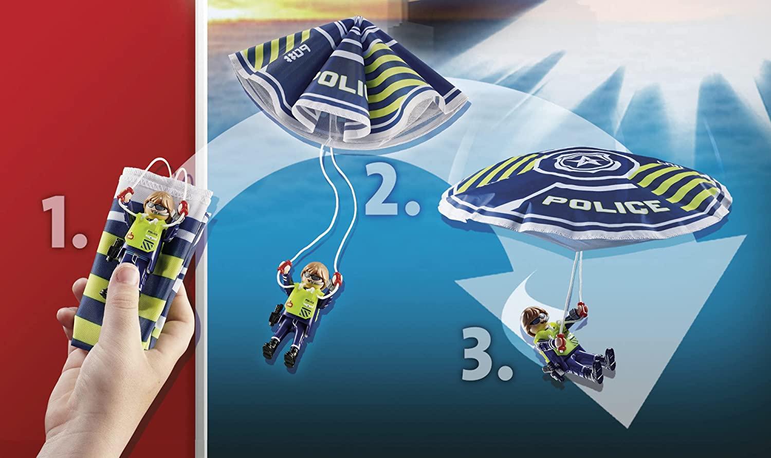 Police Parachute with Amphibious Vehicle