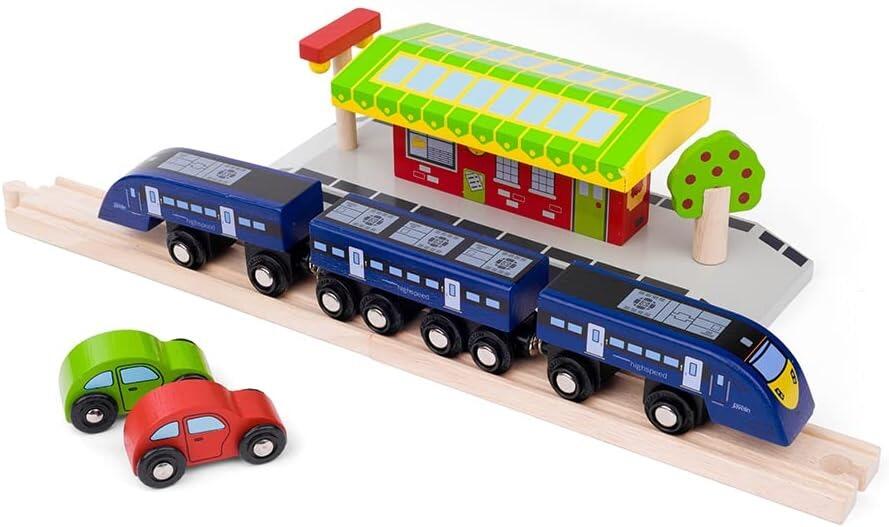 Bigjigs Wooden Railway High Speed One Train