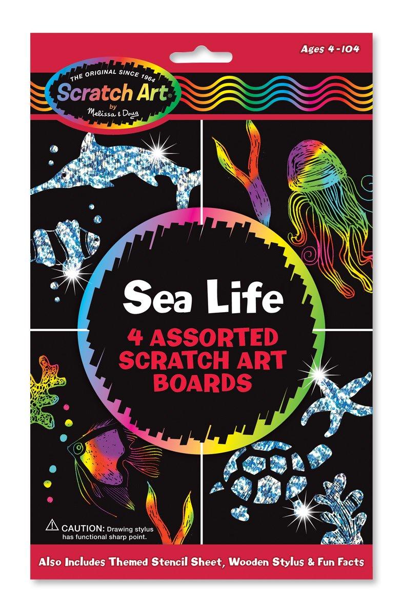 Scratch Art Sea Life