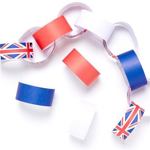 Union Jack Paper Chains