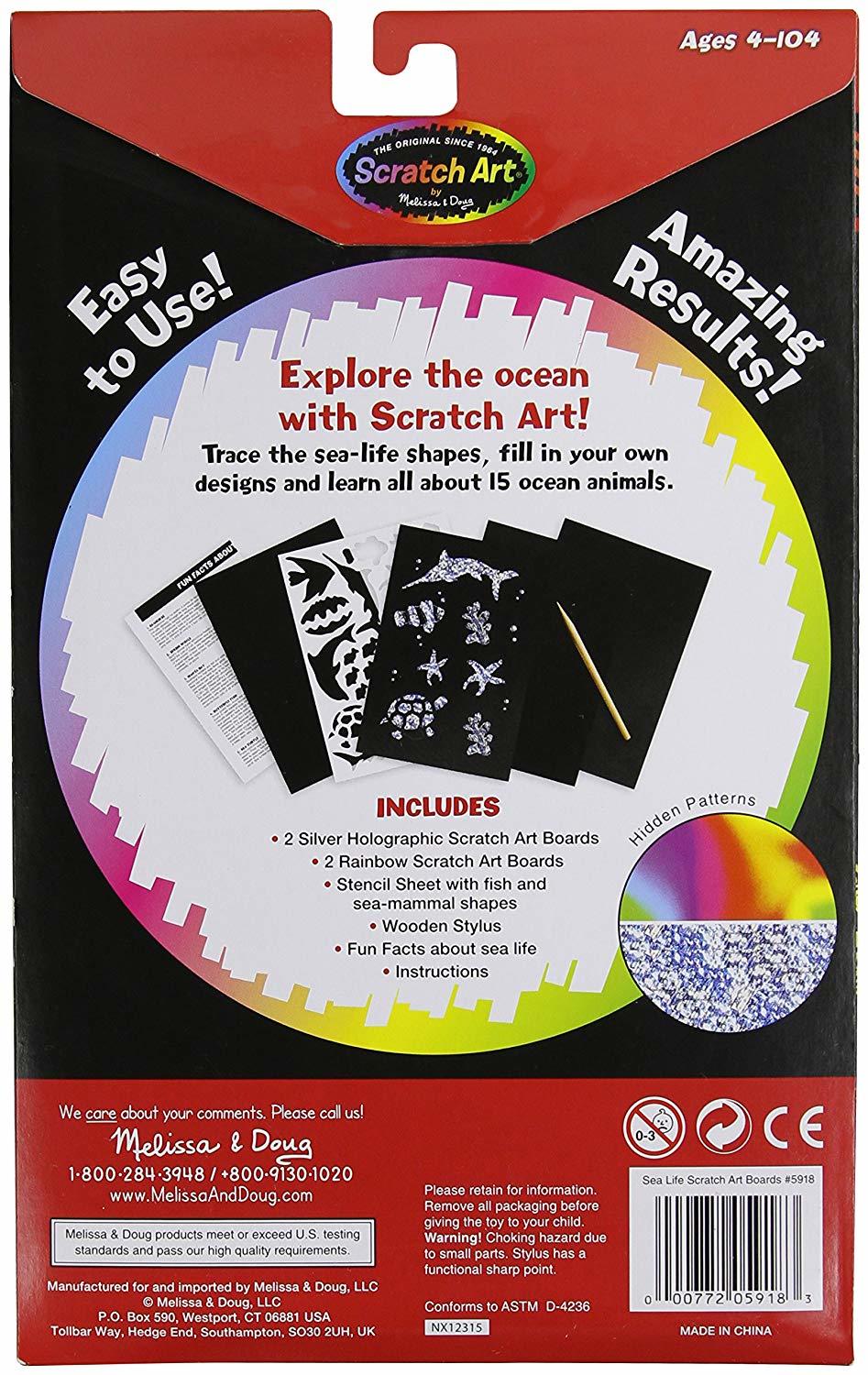 Scratch Art Sea Life