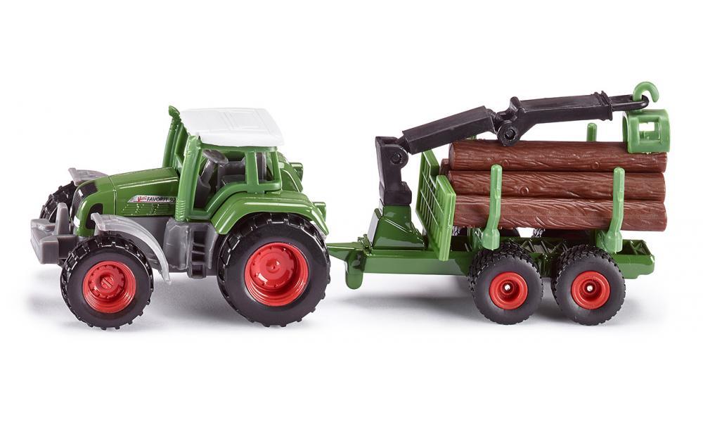 Fendt Tractor with Forestry Trailer