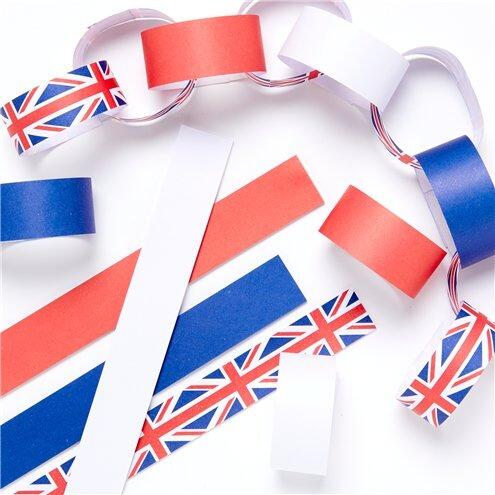 Union Jack Paper Chains