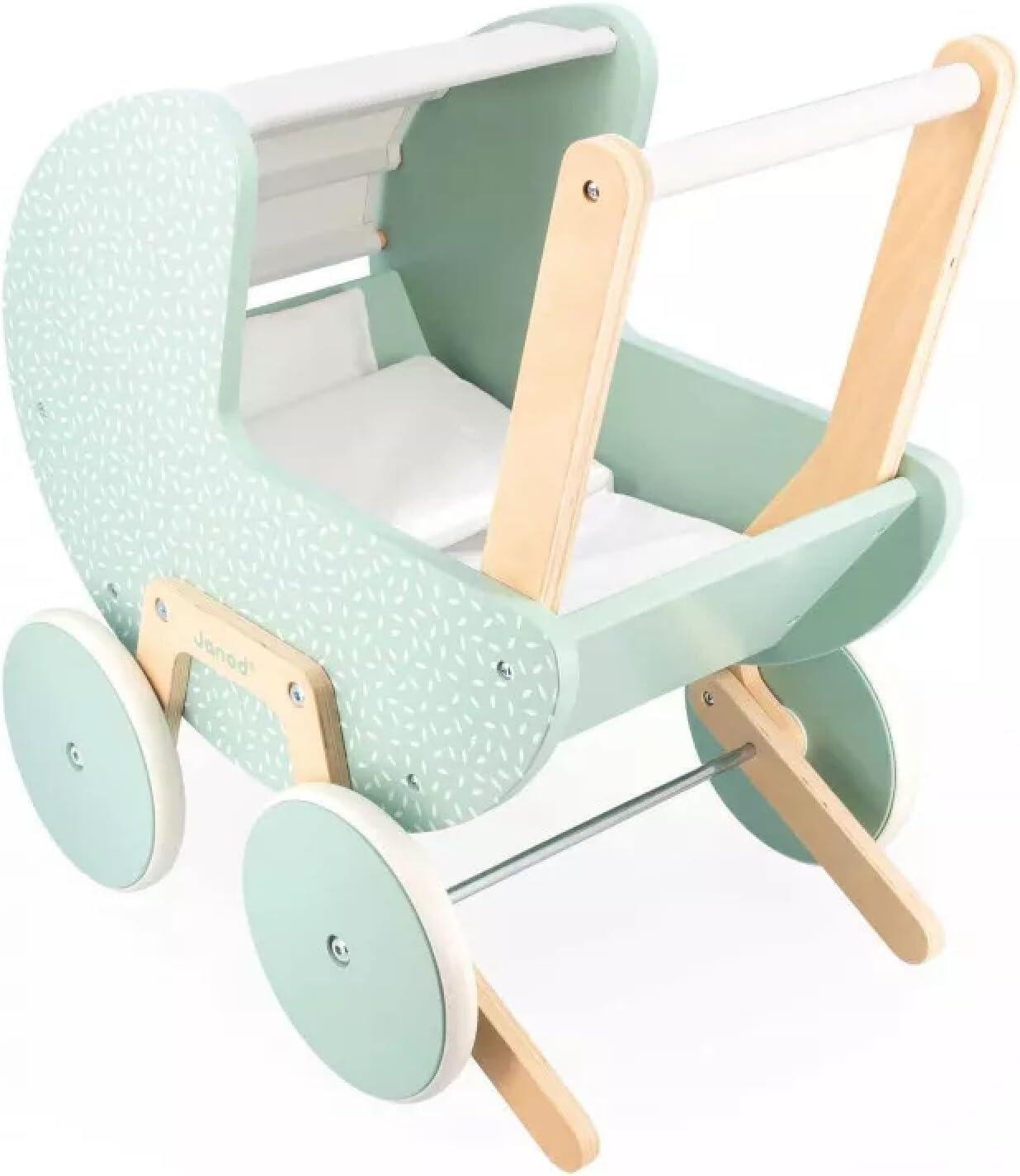 Wooden Dolls Pram