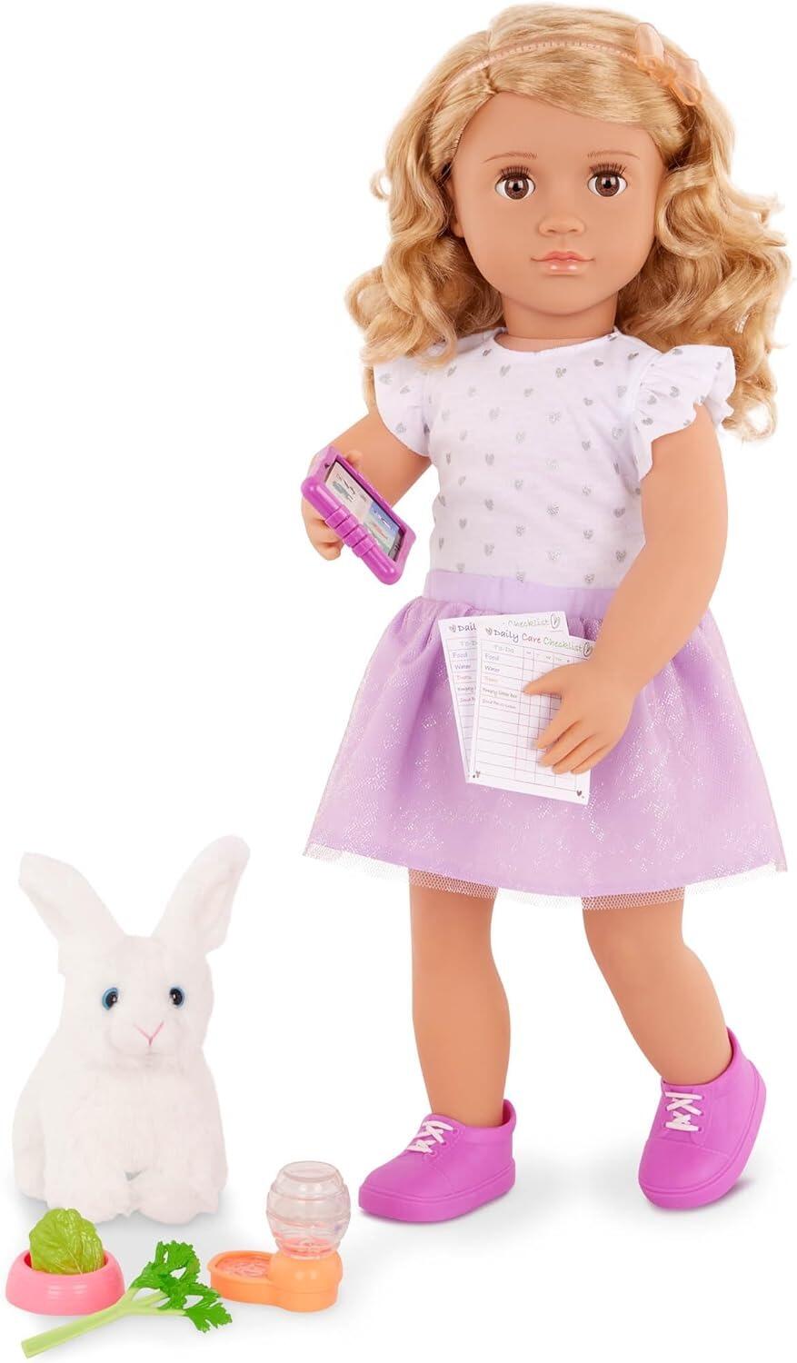 Our Generation Tabby and her pet rabbit