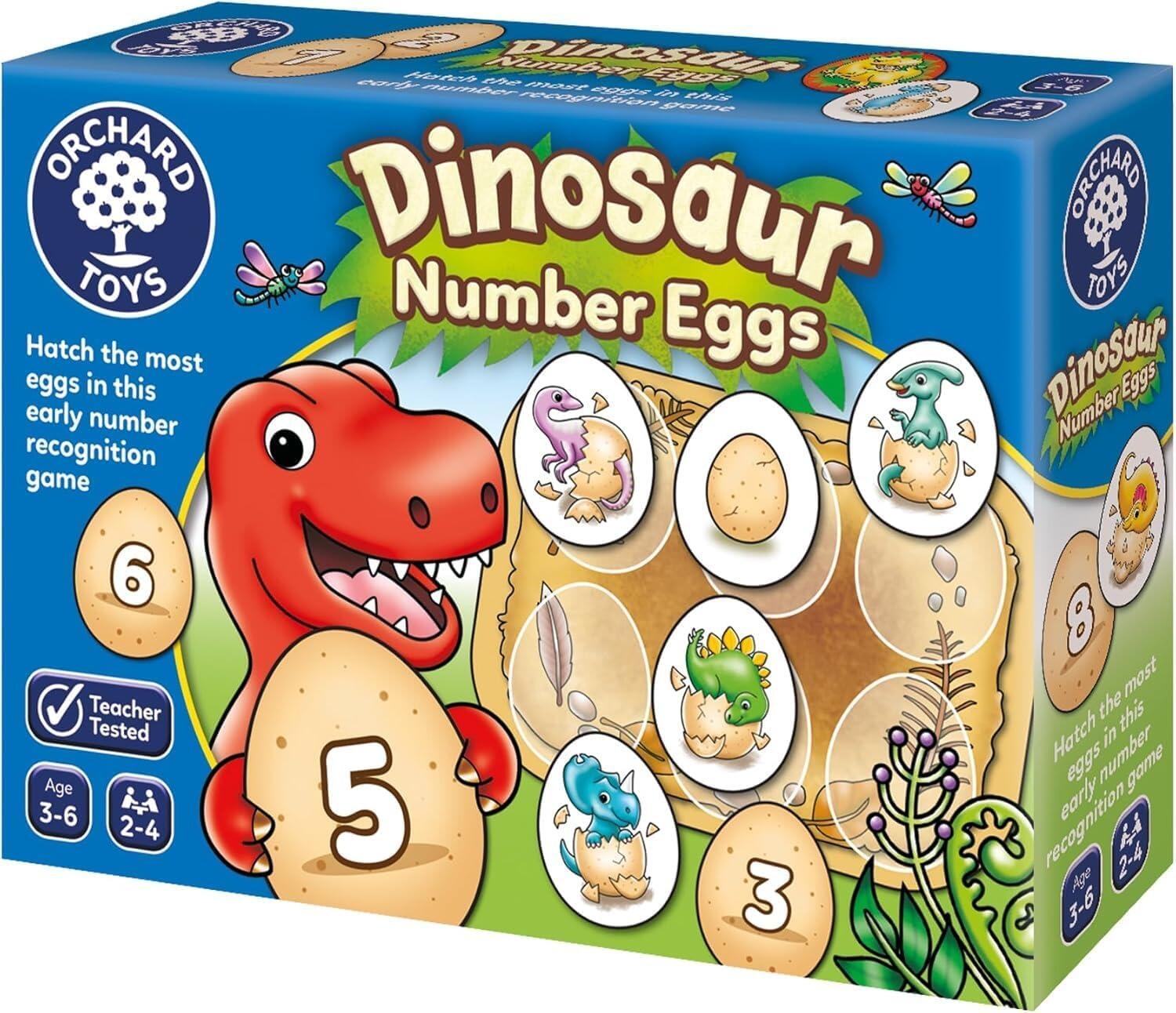 Dinosaur Number Eggs