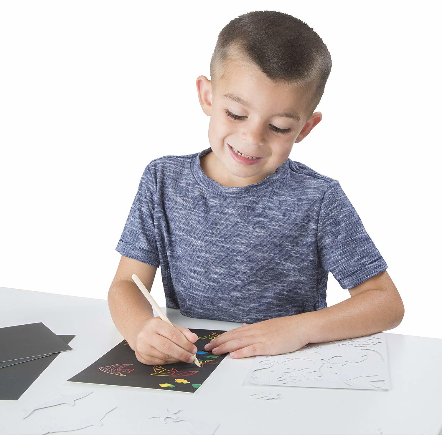 Scratch Art Sea Life