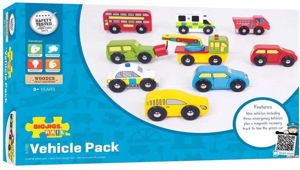 Bigjigs Wooden Vehicle Set