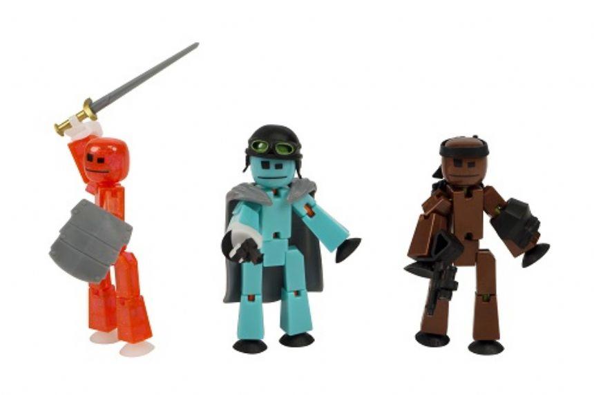 Stikbot Off the Grid Striker, Clint & Pixel