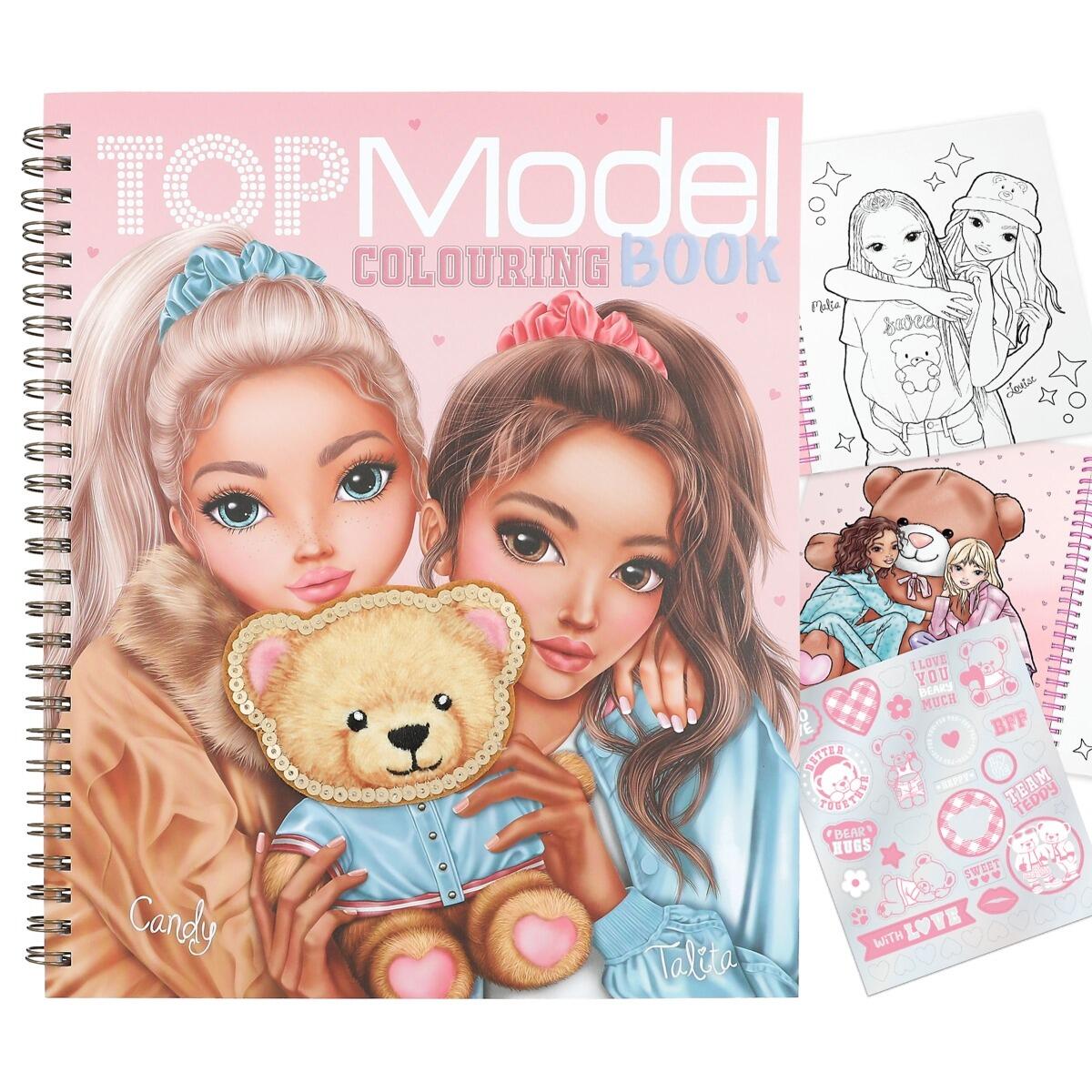 TOPModel Teddy Colouring Book