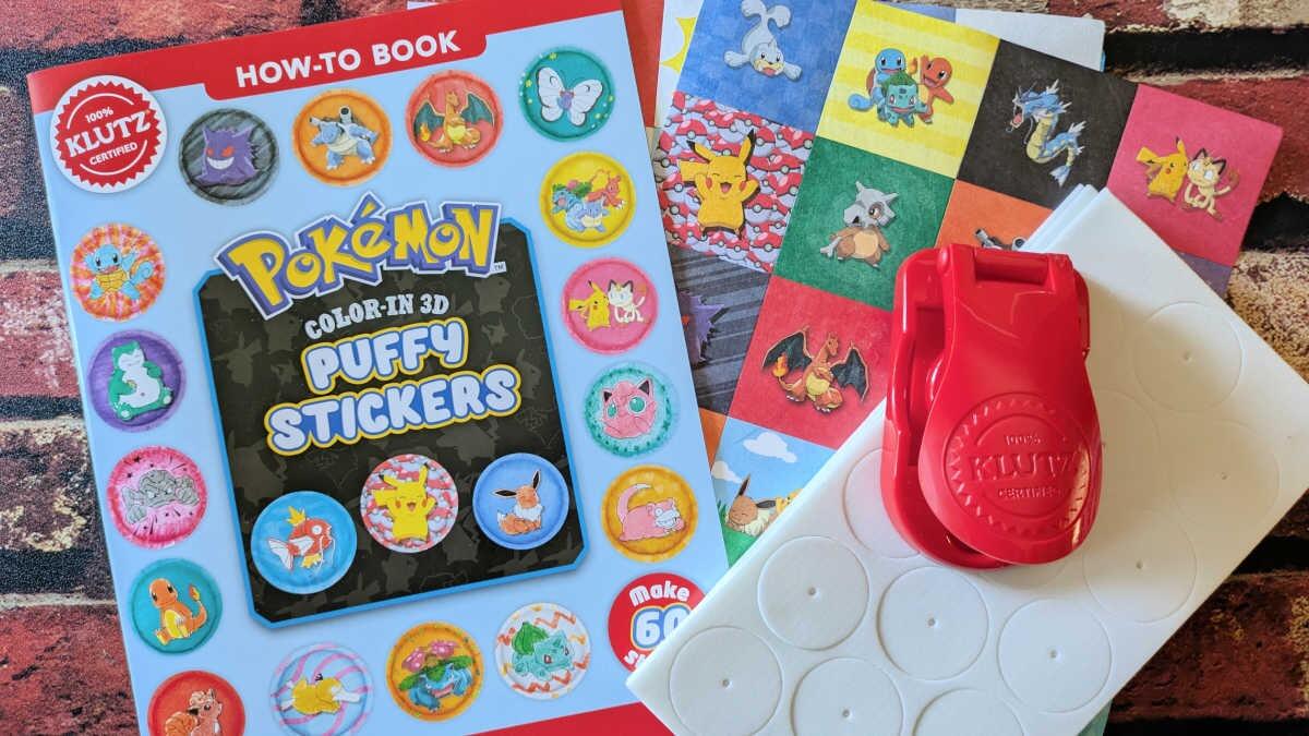 Pokemon Colour In 3D Puffy Stickers