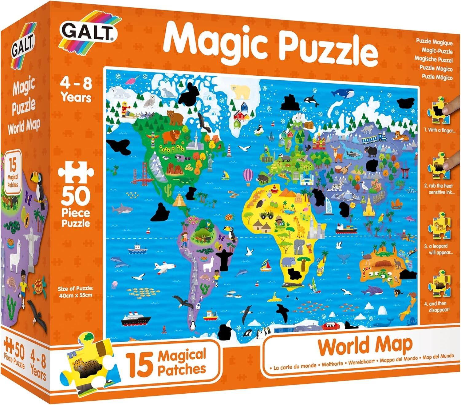Galt World Map Magic Puzzle
