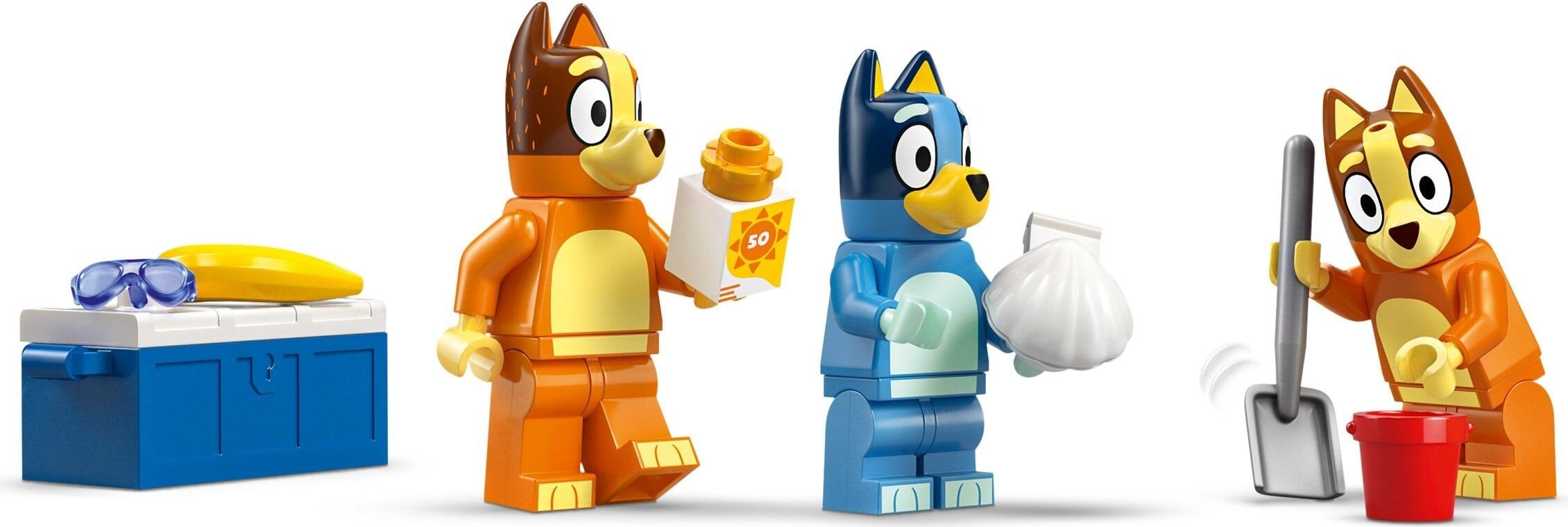 Lego Bluey's Beach and Family Car Trip