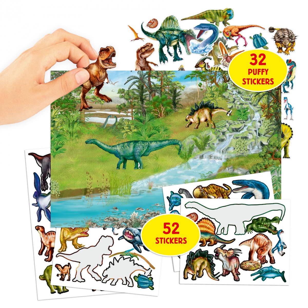 Dino World with Puffy Stickers