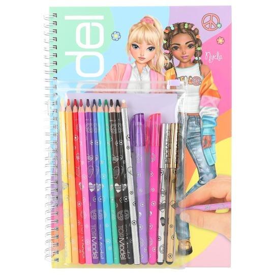 Top Model Colouring Book with pens