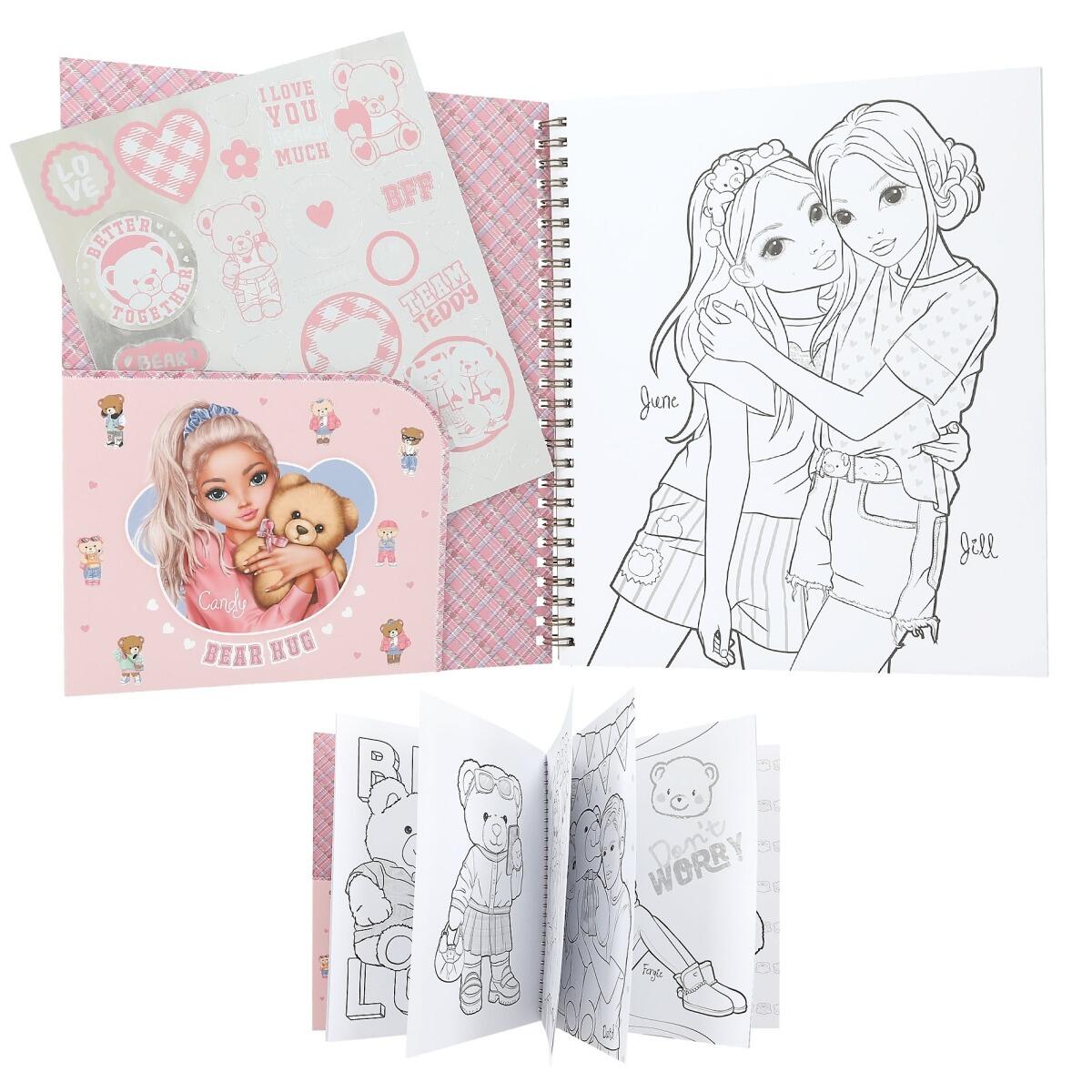 TOPModel Teddy Colouring Book