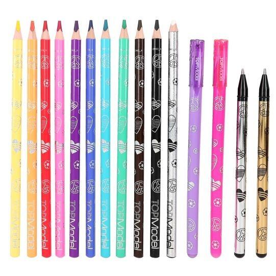 Top Model Colouring Book with pens