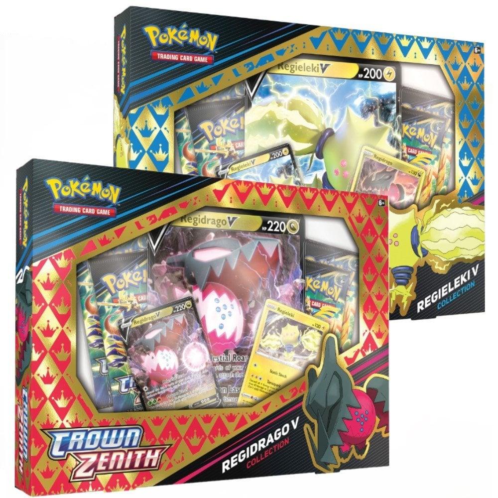 Pokémon Crown Zenith Regidrago or Regieleki V Box