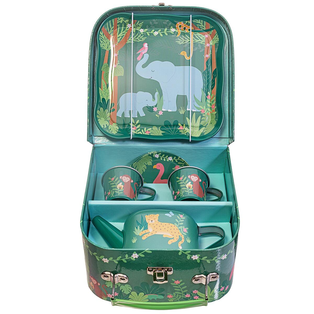 Jungle Friends Tea for Two Tin Tea Set