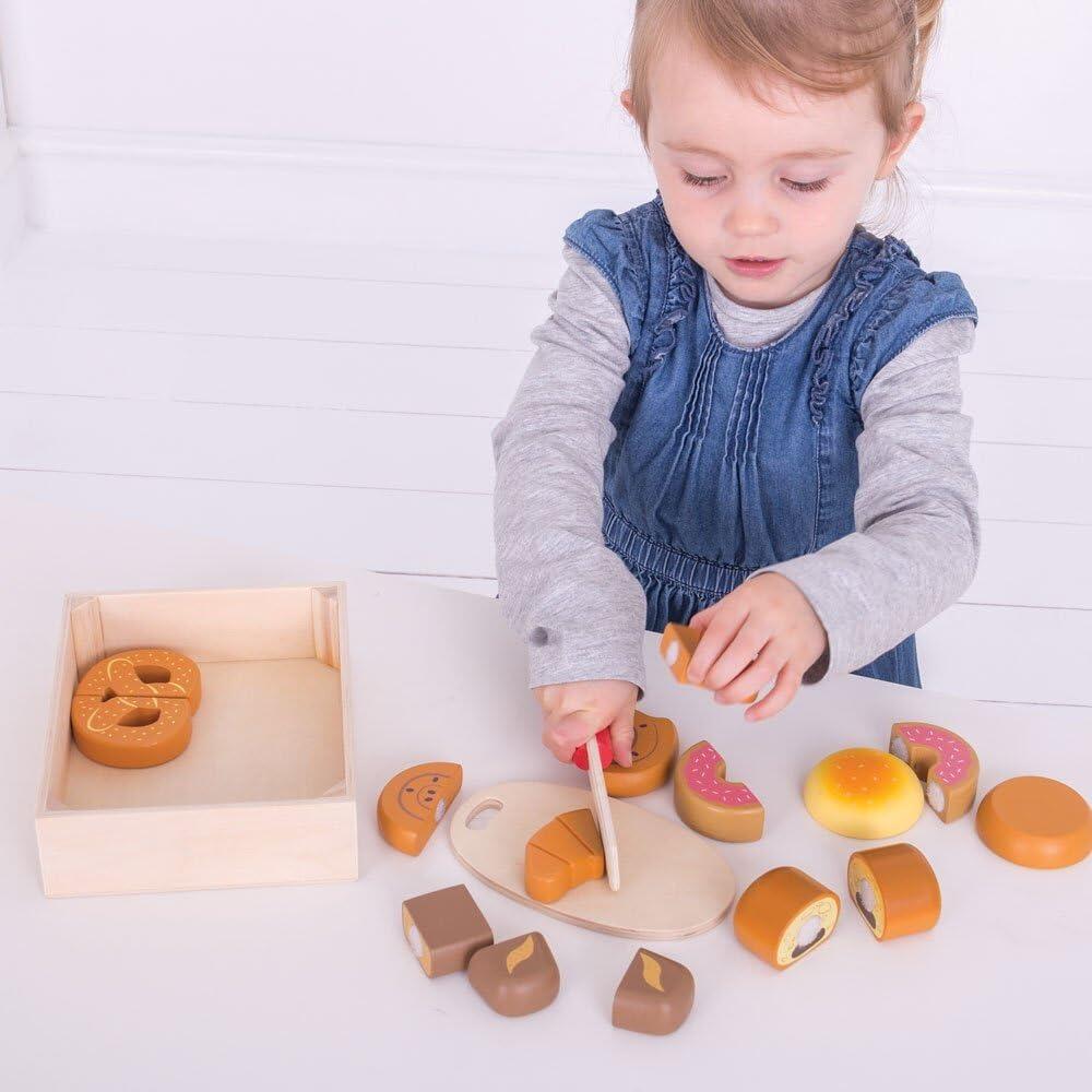 Wooden Bread and Pastries Cutting Food crate