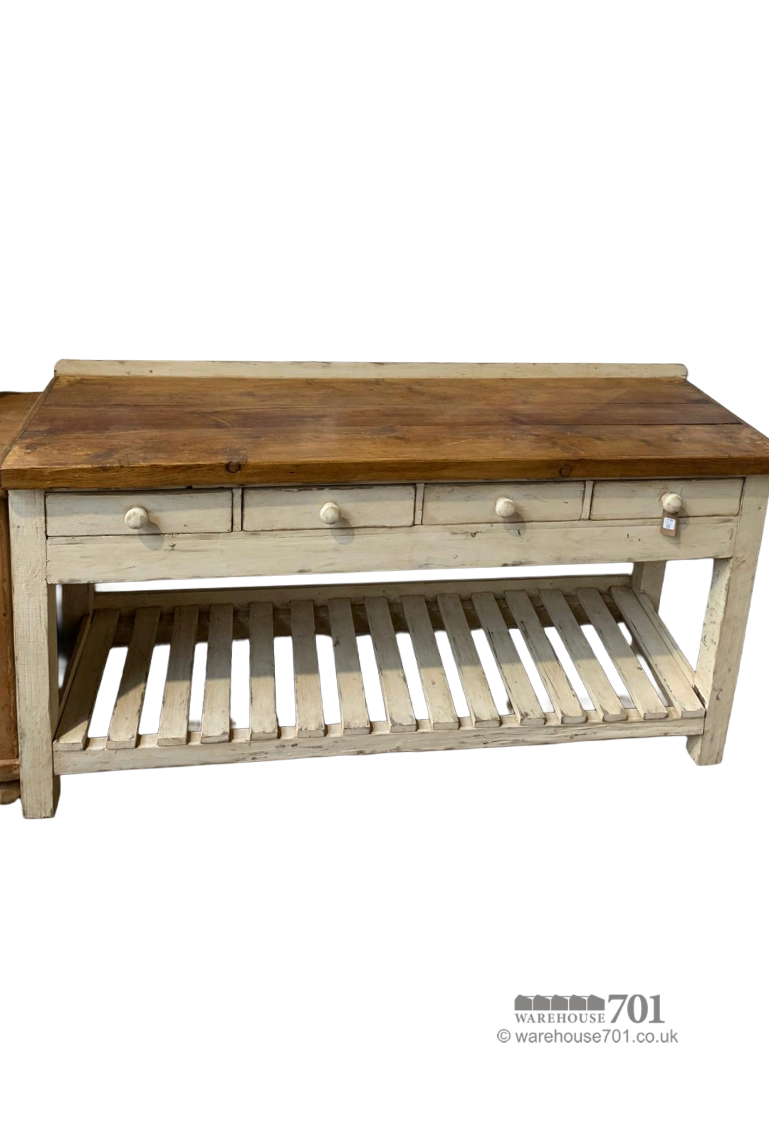 Vintage painted kitchen work table