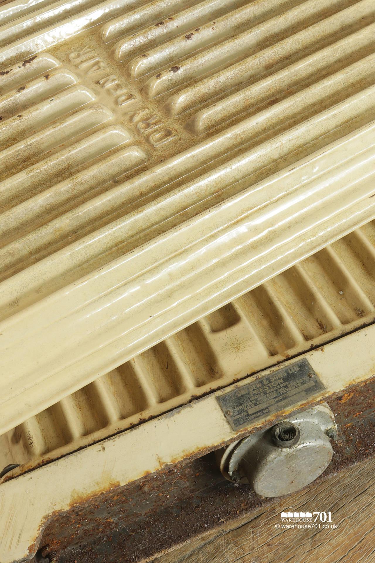 Pair of Stylish Vintage Fluted Dry-Den-Air Electric Radiators