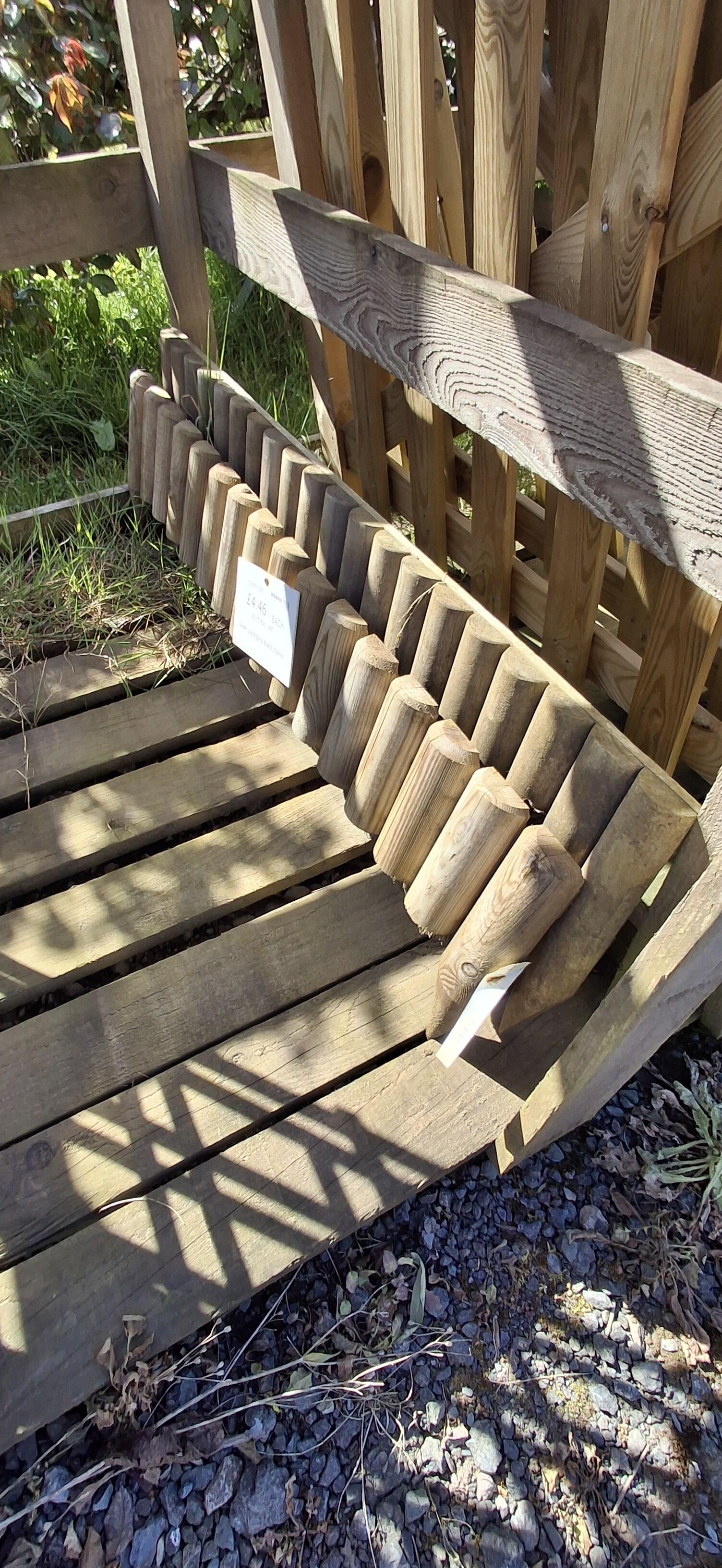 Green Log Edging Board 150mm