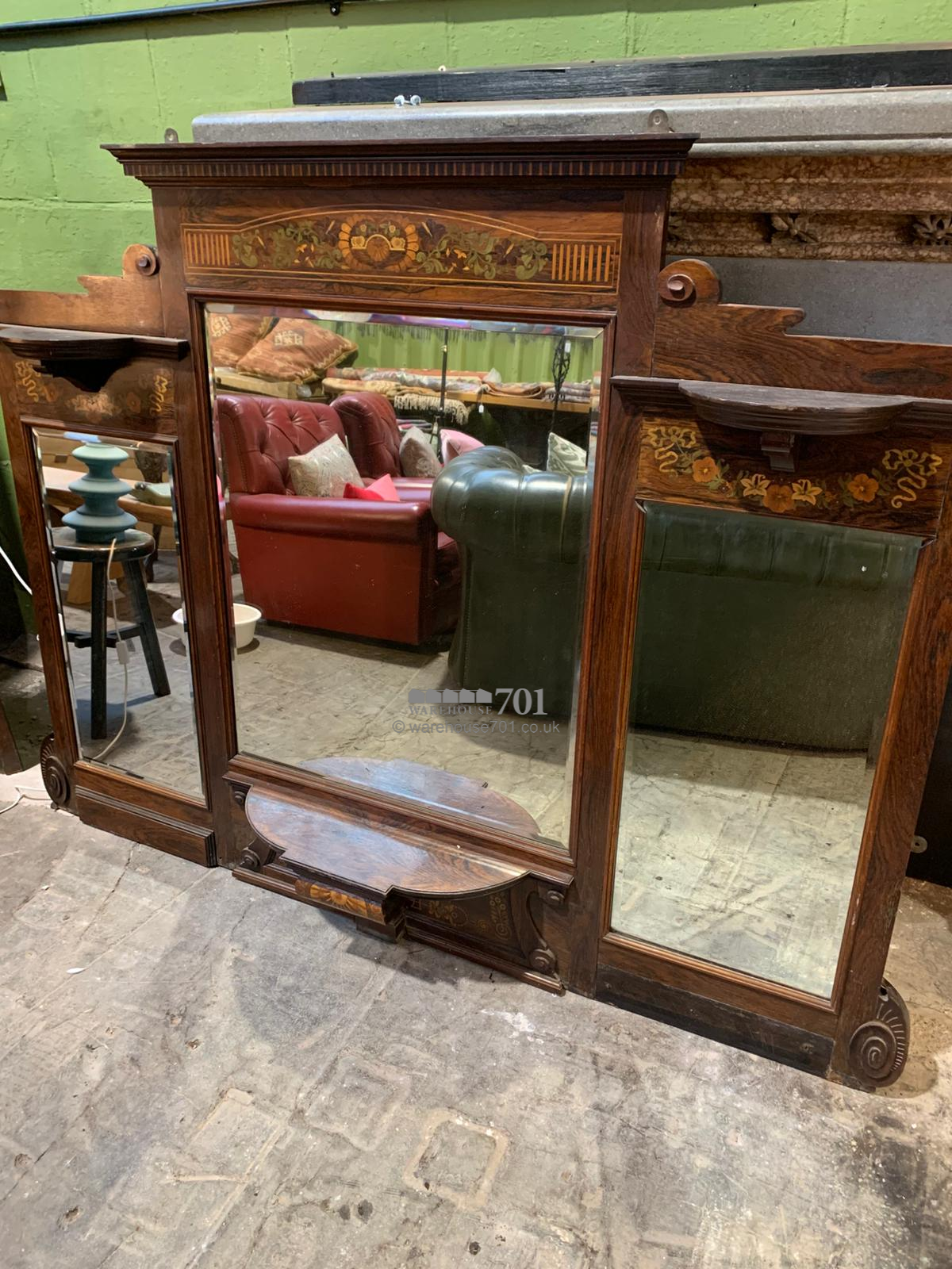 Triple over mantle mirror