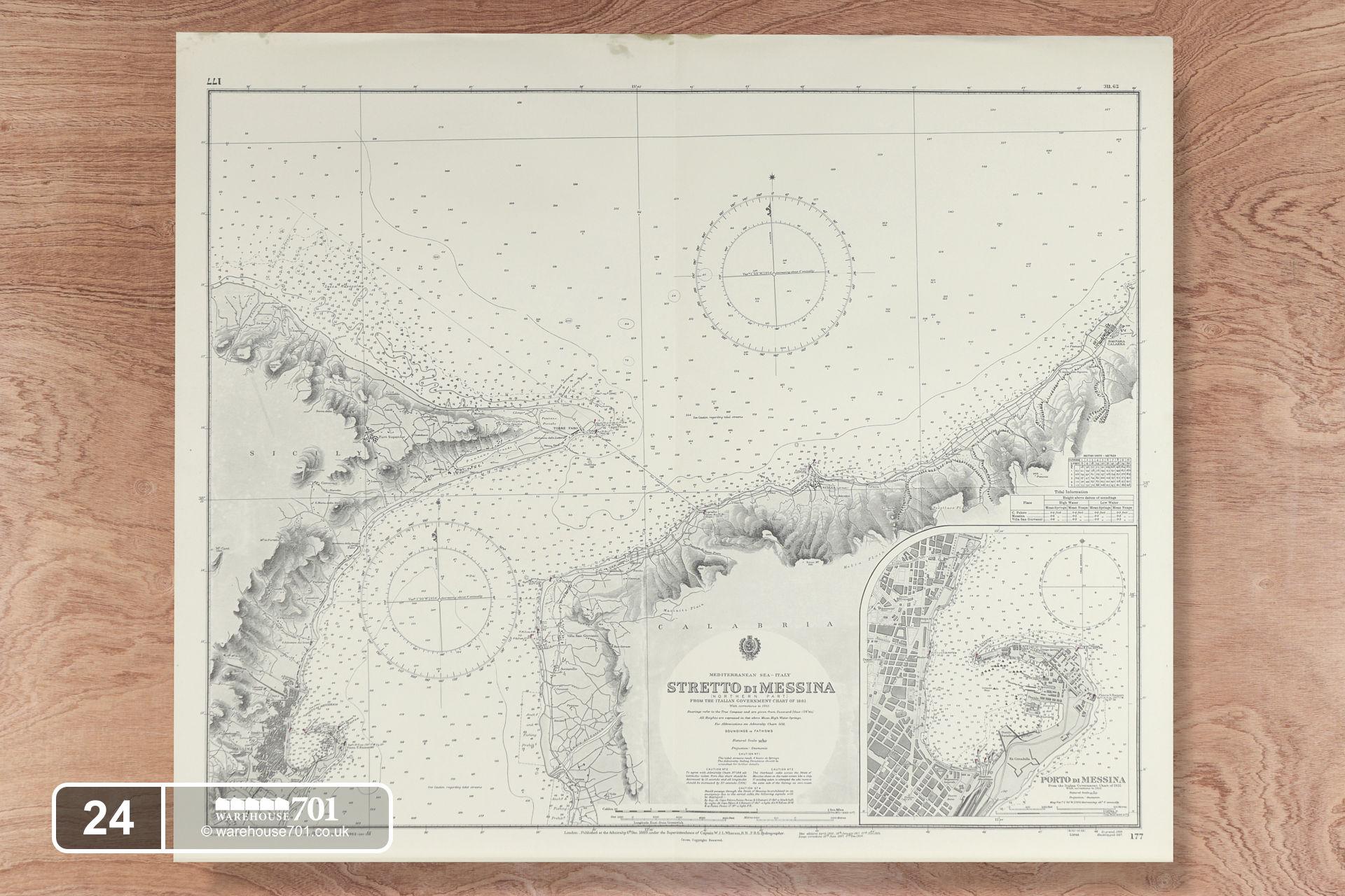 Authentic 1960s Nautical Navigation Charts No's 23-33