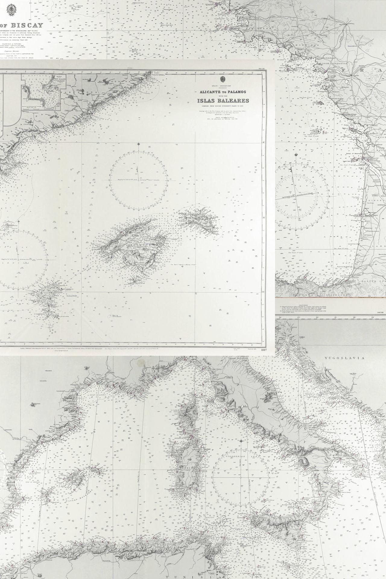 Authentic 1960s Nautical Navigation Charts No's 78-88