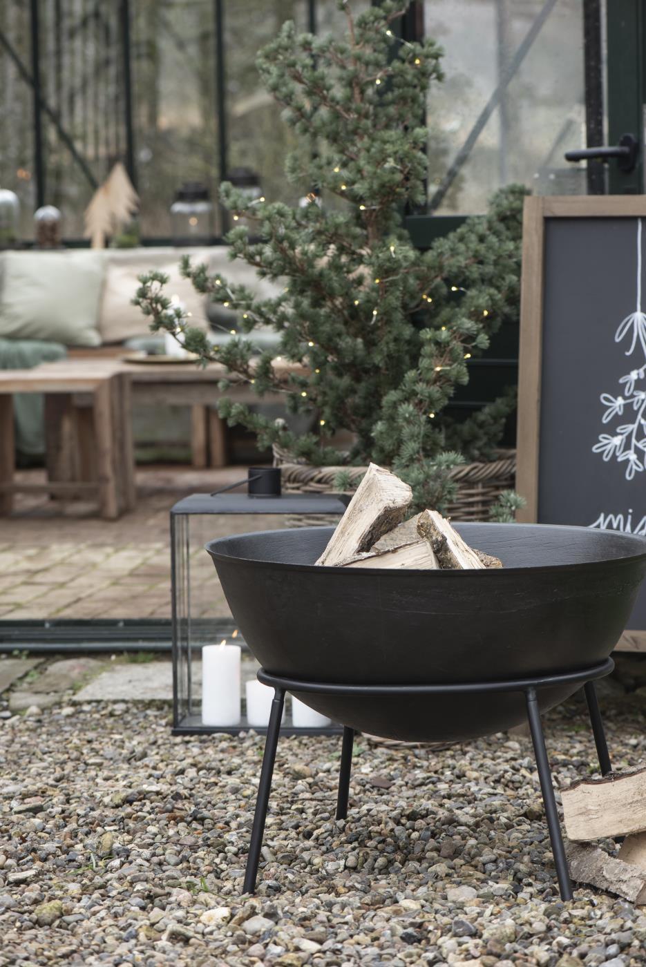 large shallow brazier