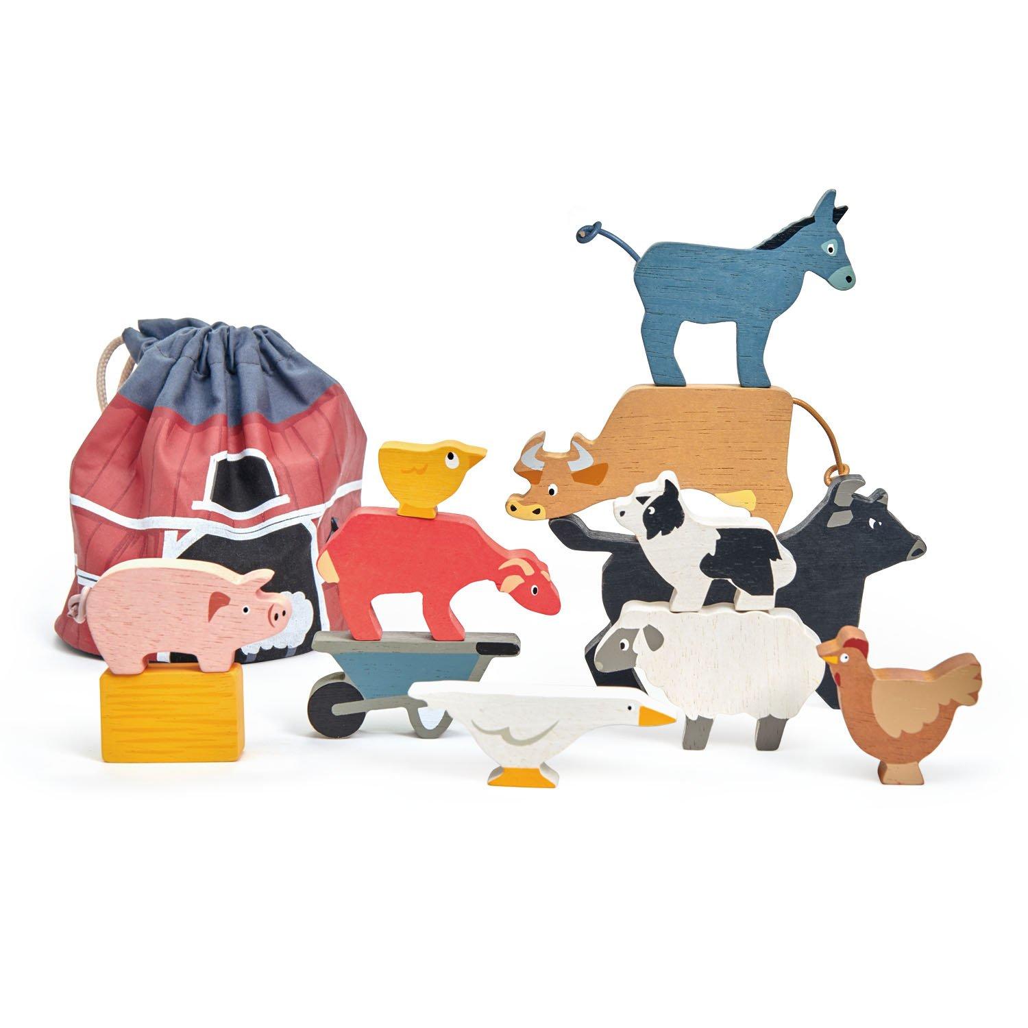Wooden Stacking Farmyard Friends