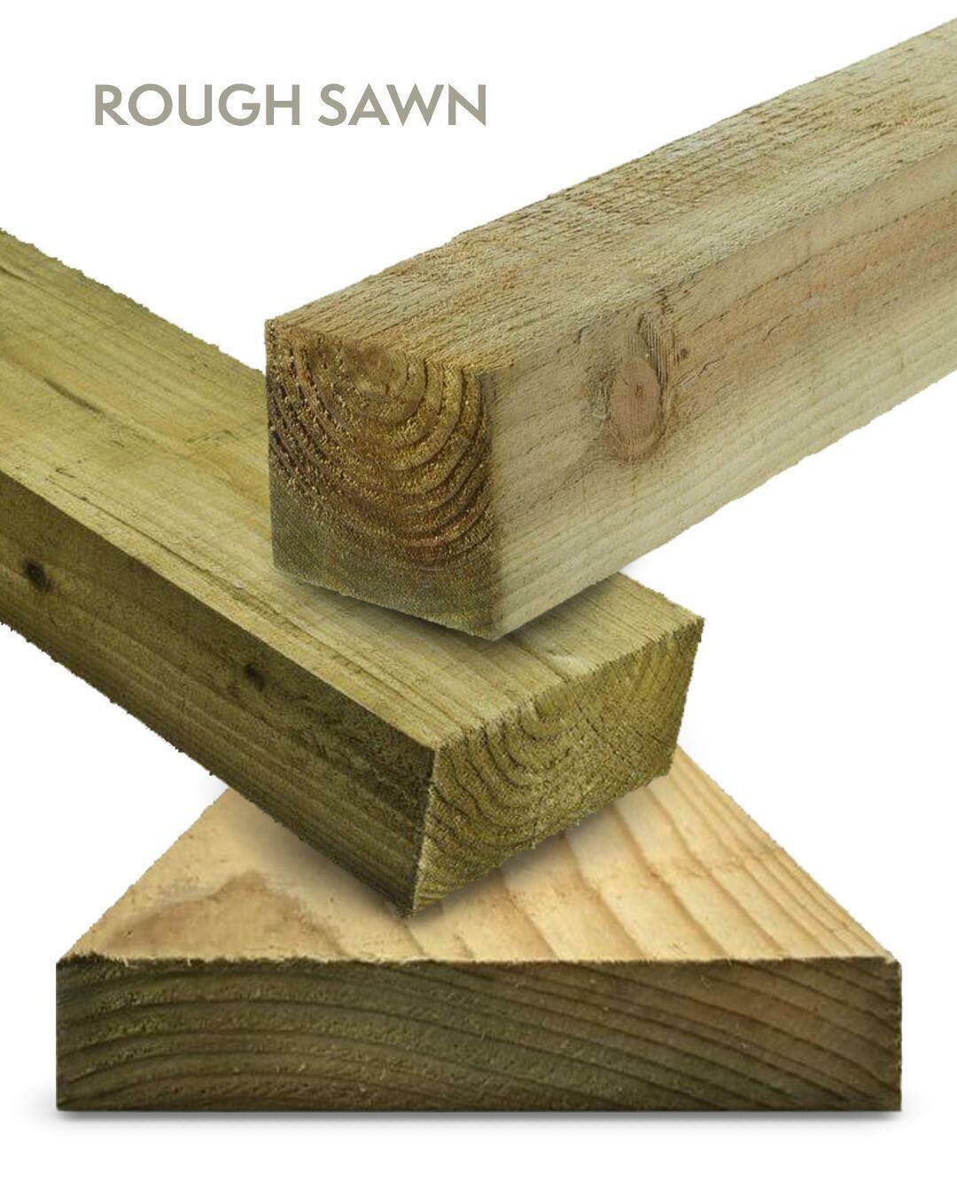 Timber ROUGH SAWN 100mm x 100mm x 2.4m Treated